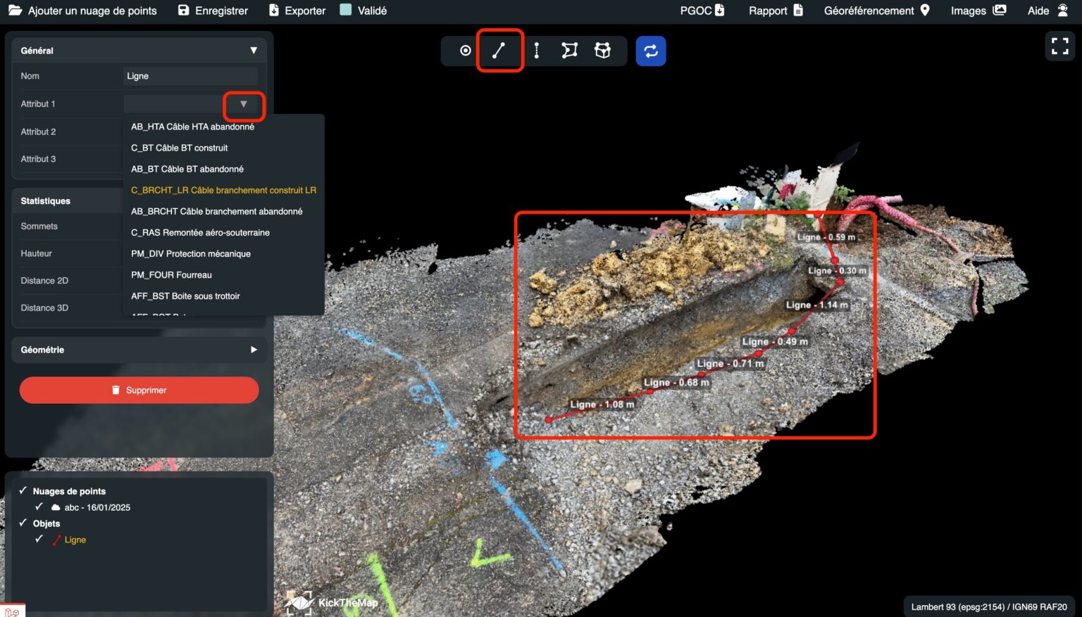 Création et export du PGOC – KickTheMap support